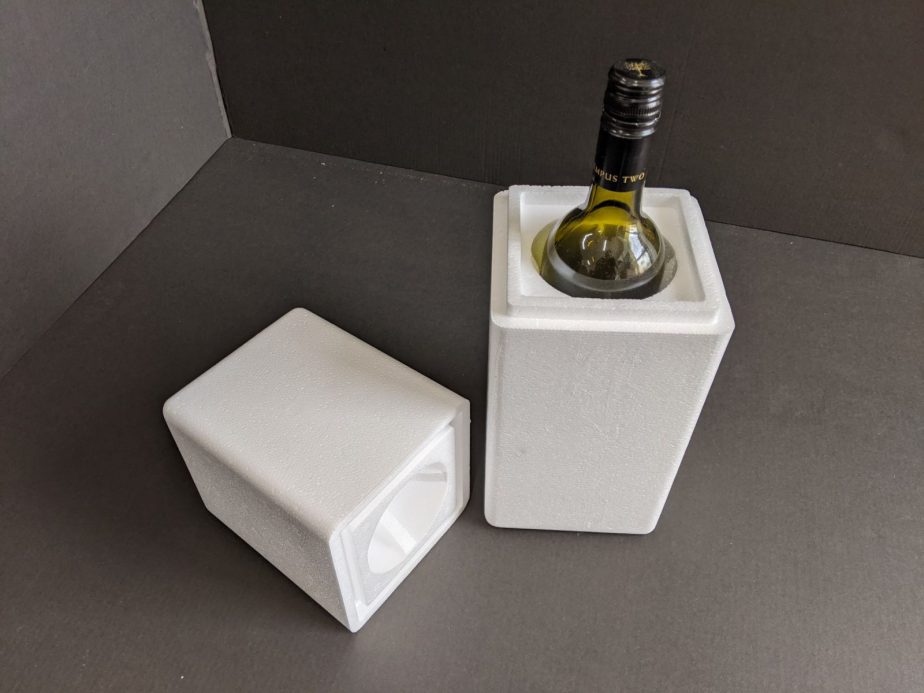 Wine Post Pack 1 Bottle Polystyrene (Stand Up) - Able Packaging ...