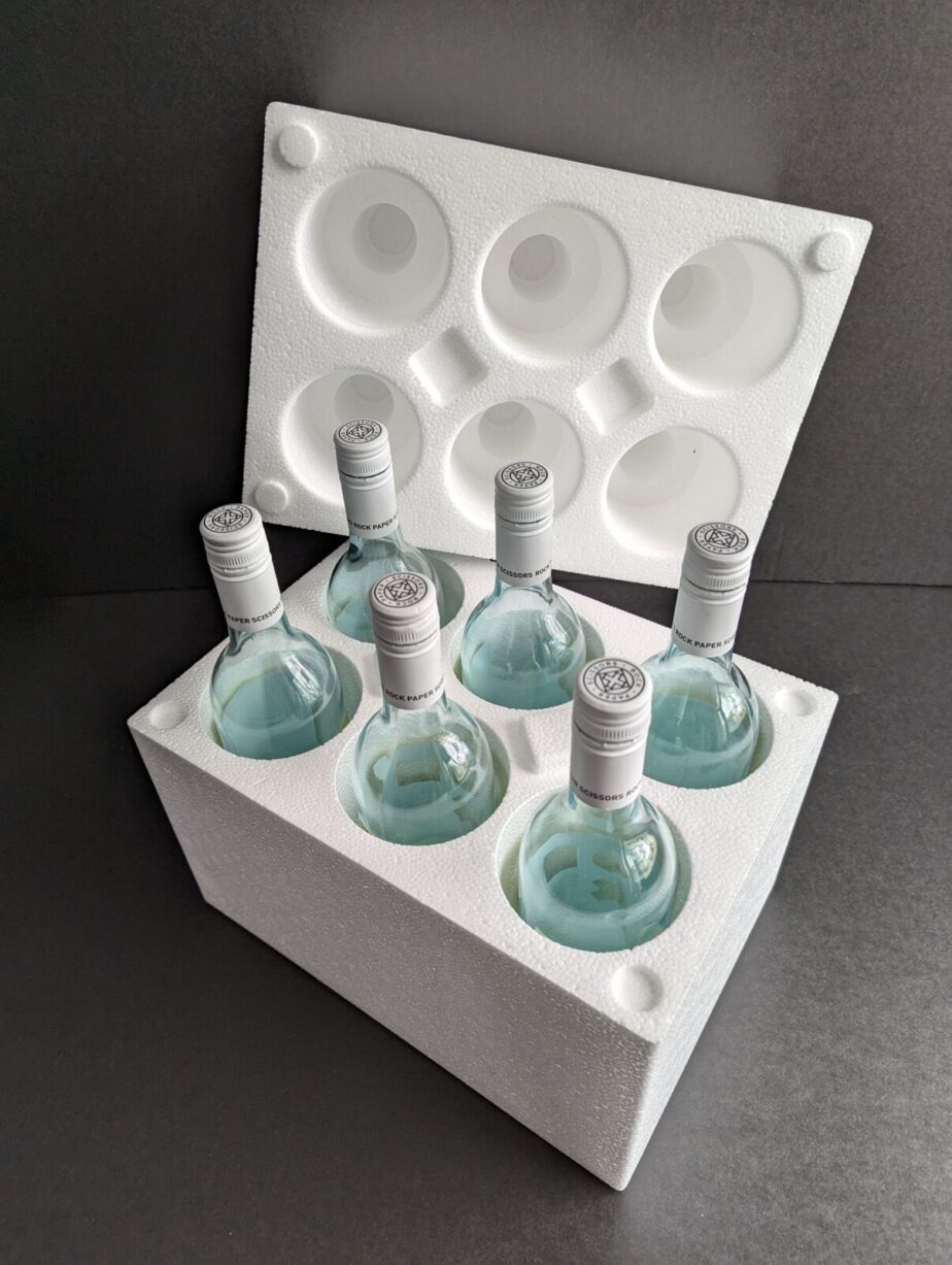 Wine Post Pack 6 Bottle Polystyrene - Able Packaging Supplies Adelaide