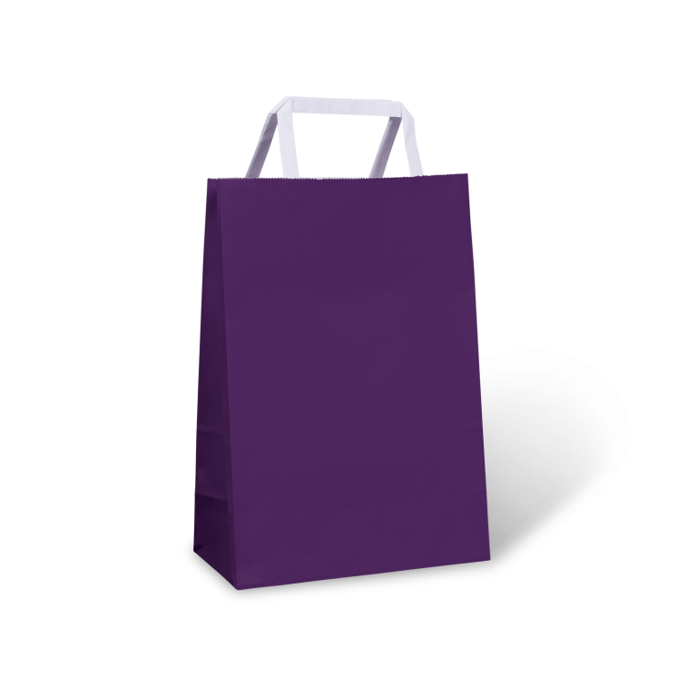 Paper Carry Bag 285 X 200 X 100 Purple per 50 Bags Able Packaging paper-carry-bag-285-x-200-x-100-purple-per-50-bags-able-packaging