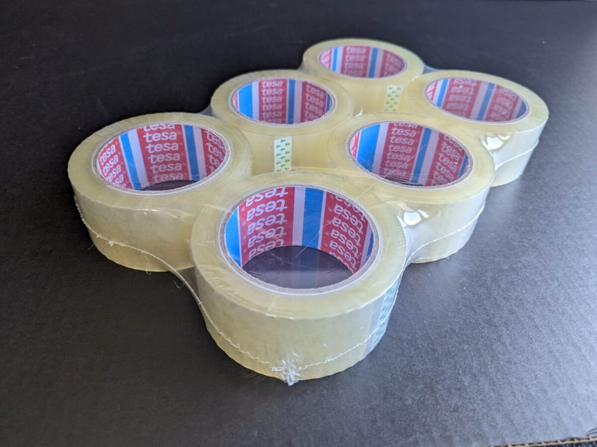 Clear Transparent Packaging Tape 48mm x 75m - Able Packaging Supplies ...