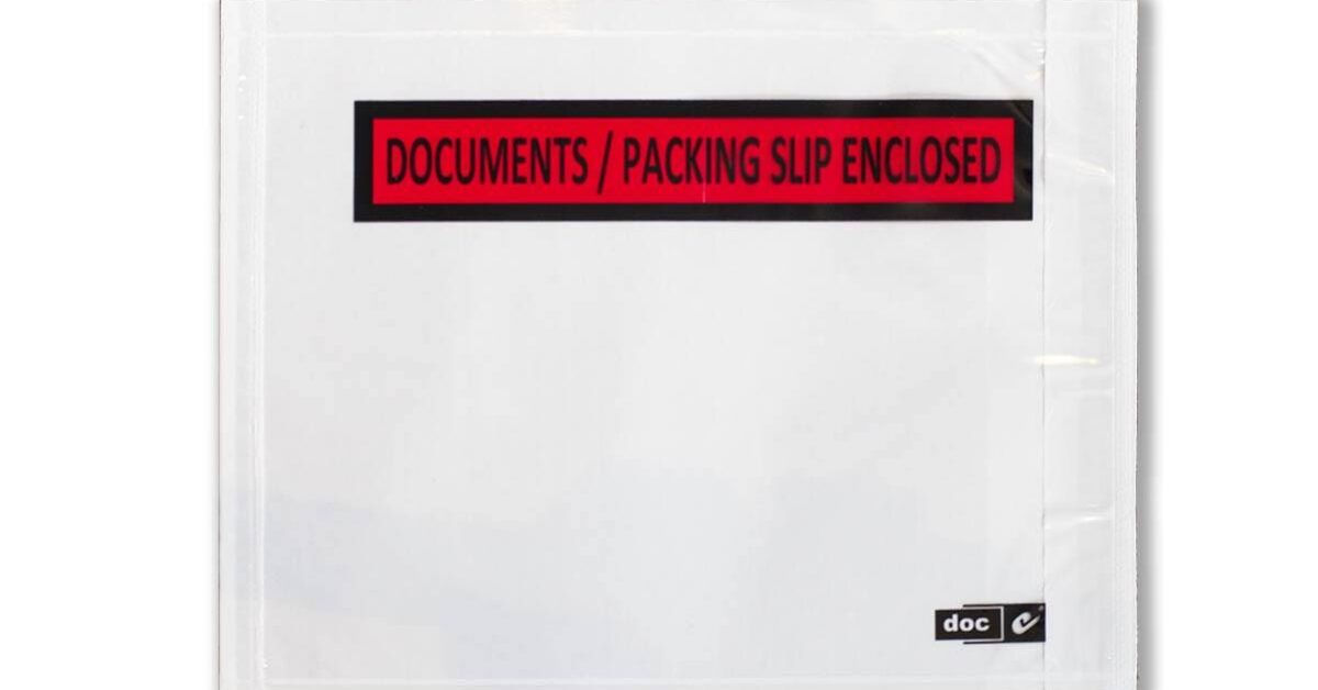 Documents Packing Slip Enclosed Pouch 115 x 150 White (1000) - Able ...