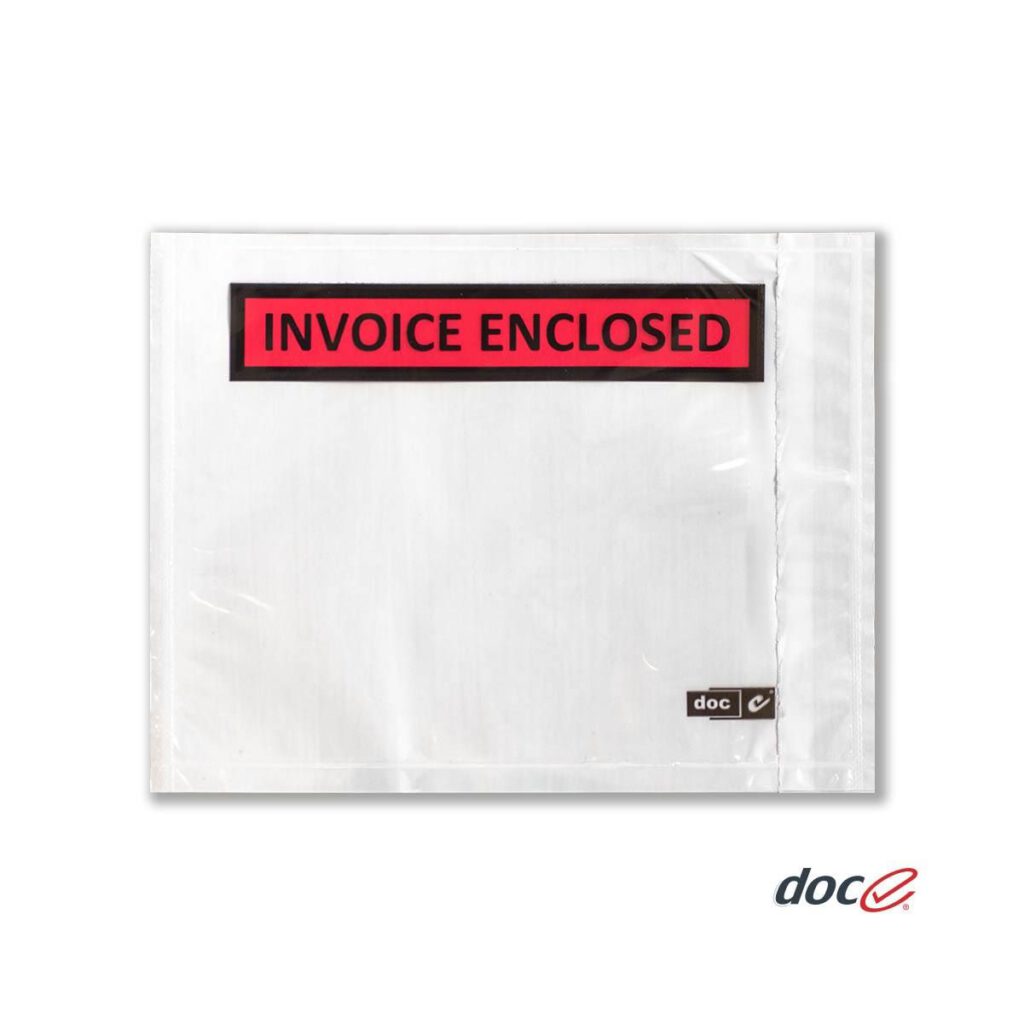 Invoice Enclosed Pouch 115 x 150 White (1000) - Able Packaging Supplies ...