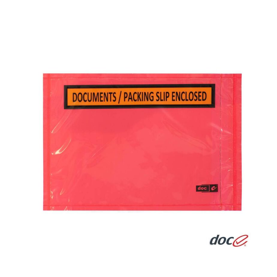 Documents Packing Slip Enclosed Pouch 150 x 165 Red (1000) - Able ...