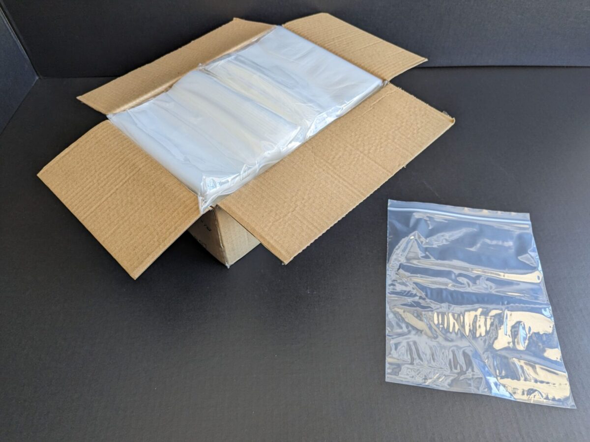 75mm x 100mm (3″ x 4″) Resealable Ziplock Plastic Bags Qty 1000 (ctn ...