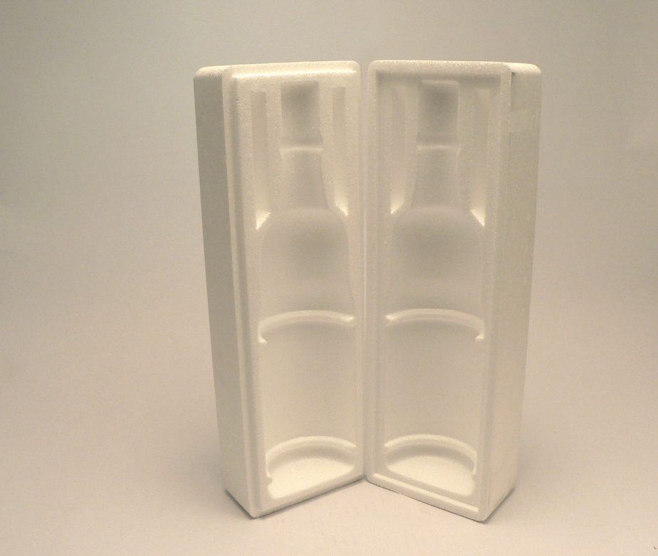 Wine Post Pack 1 Bottle Polystyrene - Able Packaging Supplies Adelaide