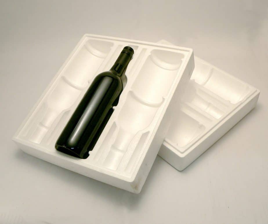 Wine Post Pack 3 Bottle Polystyrene - Able Packaging Supplies Adelaide