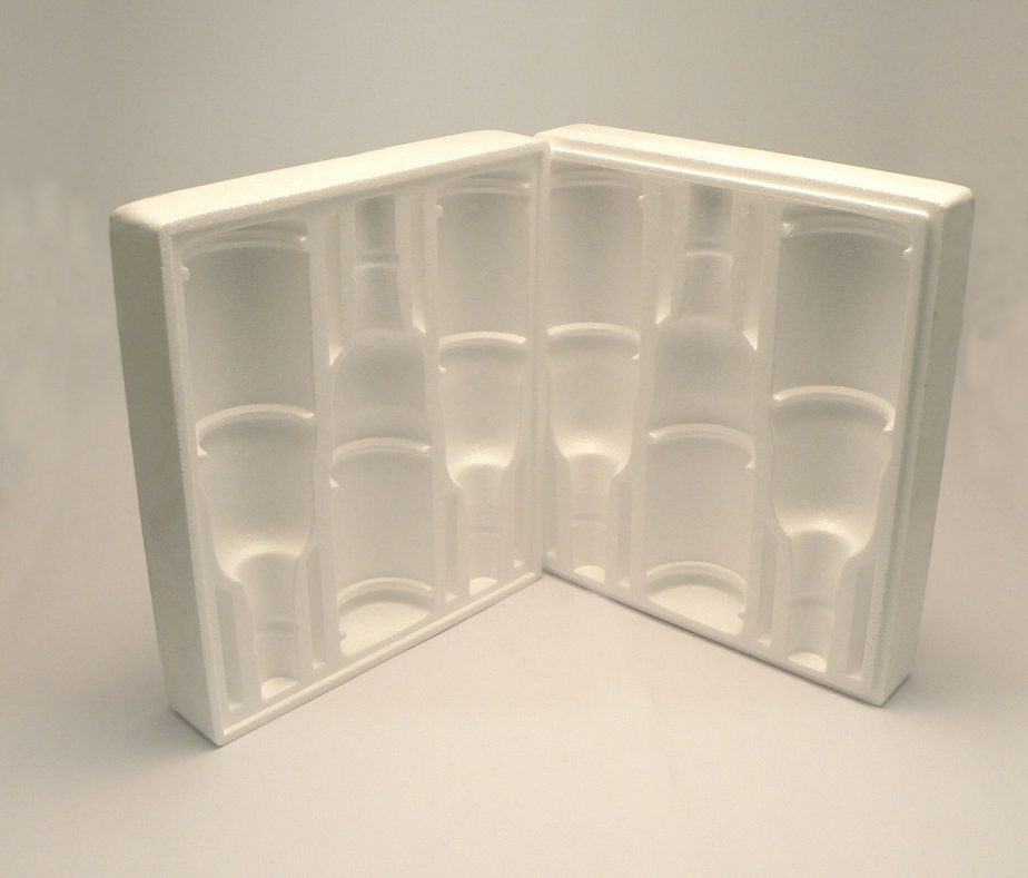 Wine Post Pack 3 Bottle Polystyrene - Able Packaging Supplies Adelaide